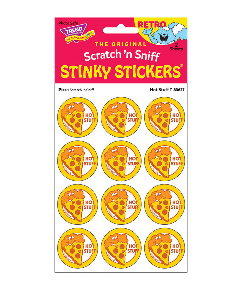 Retro Stinky Sticker-Pizza - Inspiring Young Minds to Learn