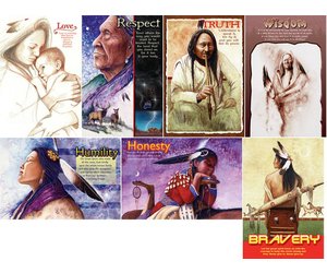 Seven Teachings poster set - Inspiring Young Minds to Learn