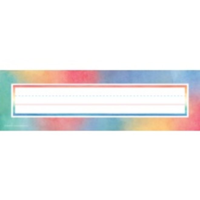 Watercolor Flat Name Plates - Inspiring Young Minds to Learn