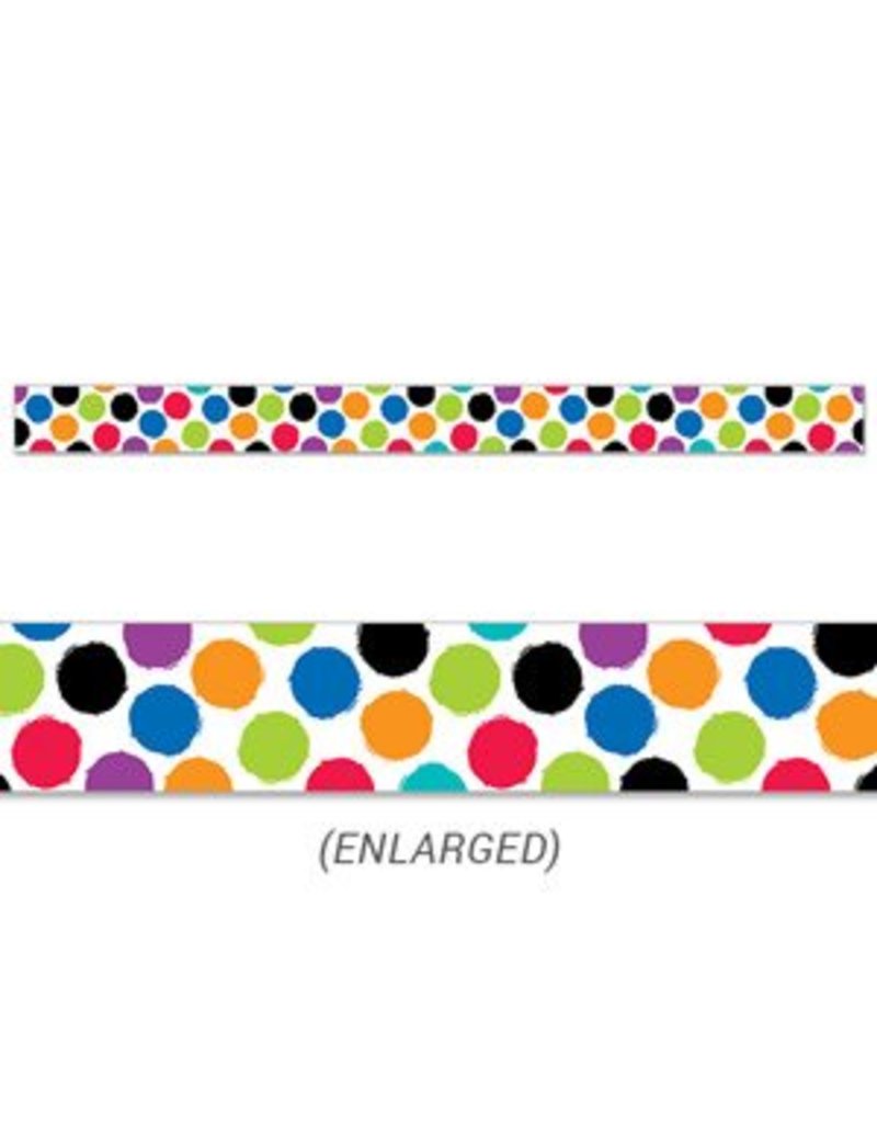 Bold & Bright Colourful Spots-Border - Inspiring Young Minds to Learn