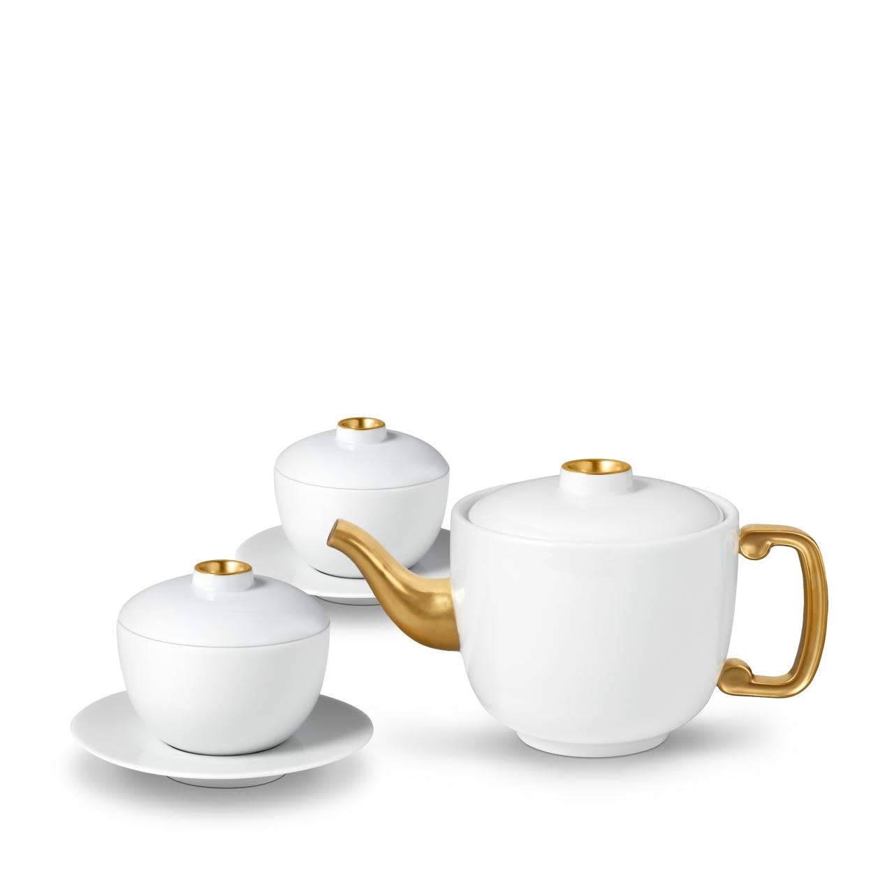 Zen Teapot, 2 Tea Cups + Saucers - Cayen Home