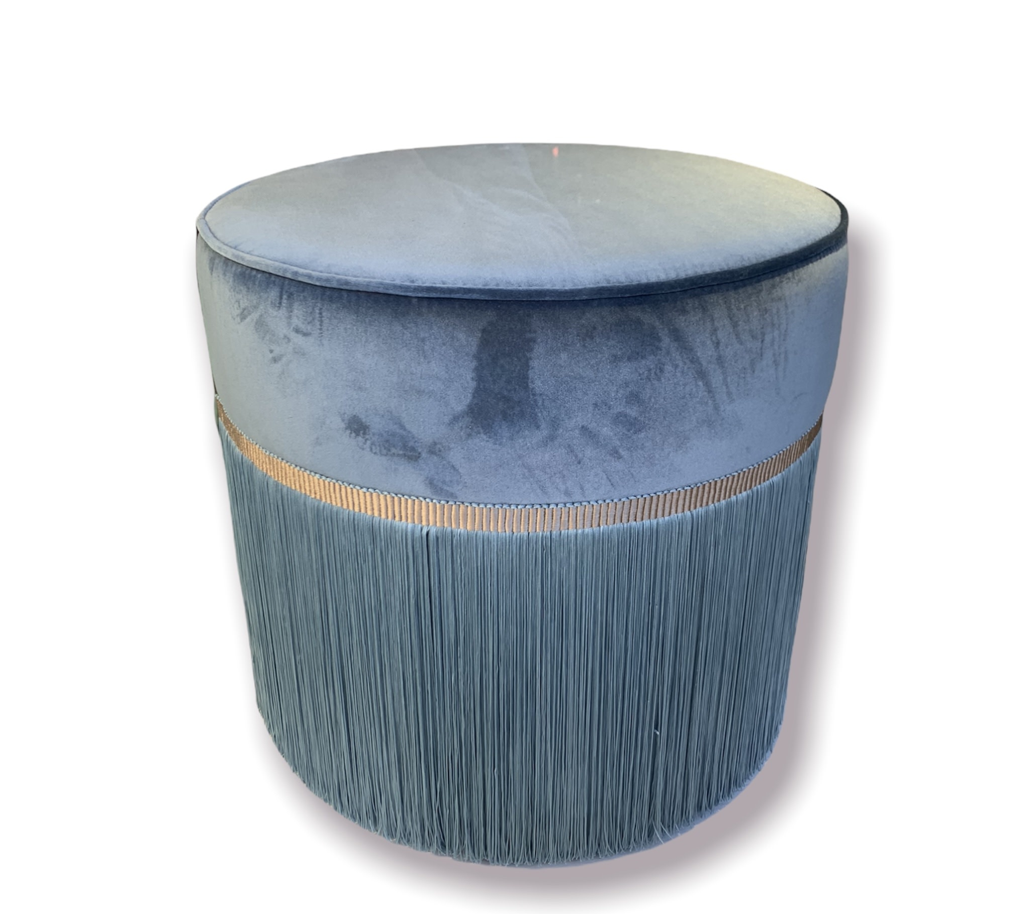 Light Blue Pouf - Cayen Home