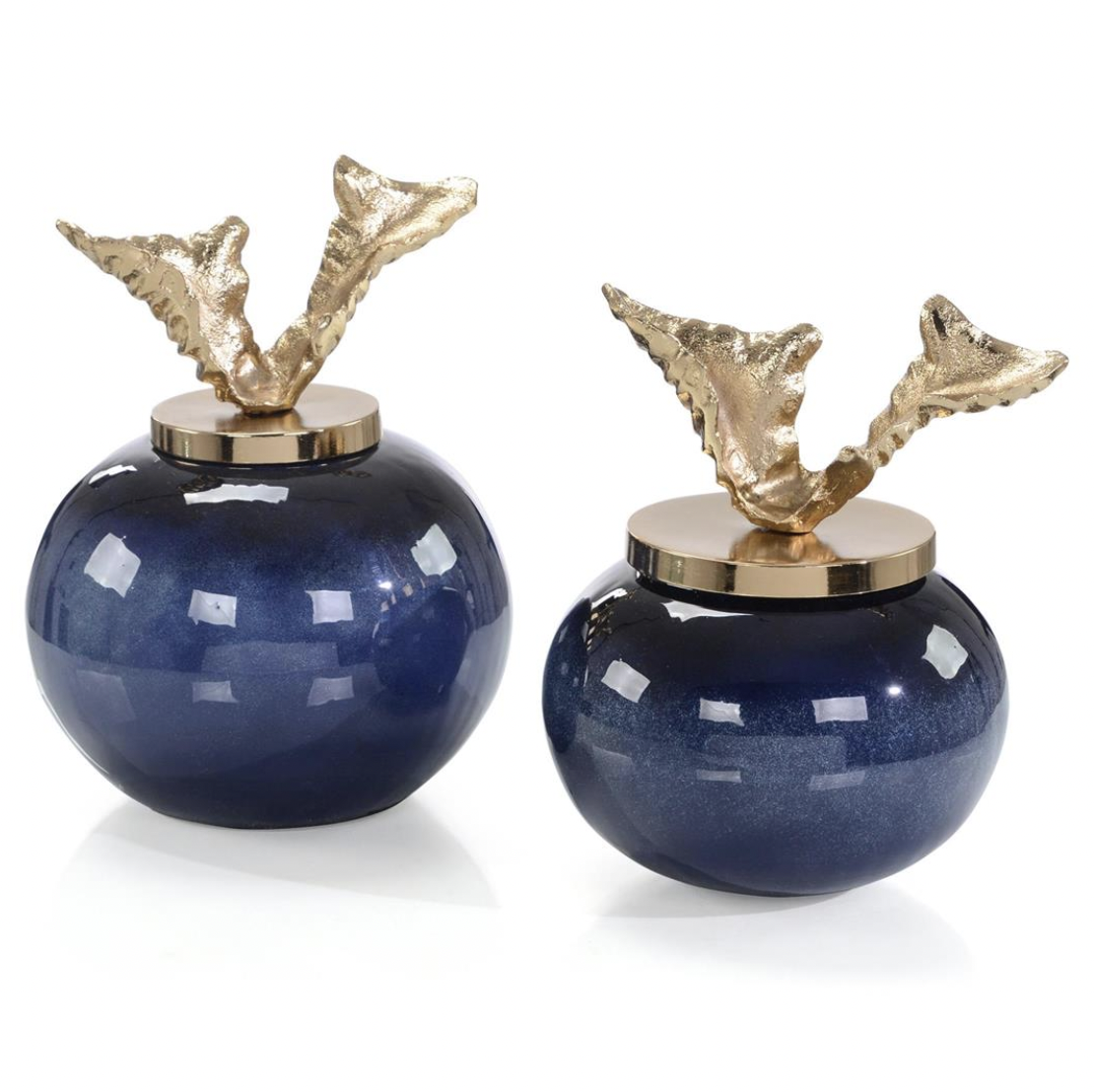 Set Of Two Blueberry Vases - Cayen Home