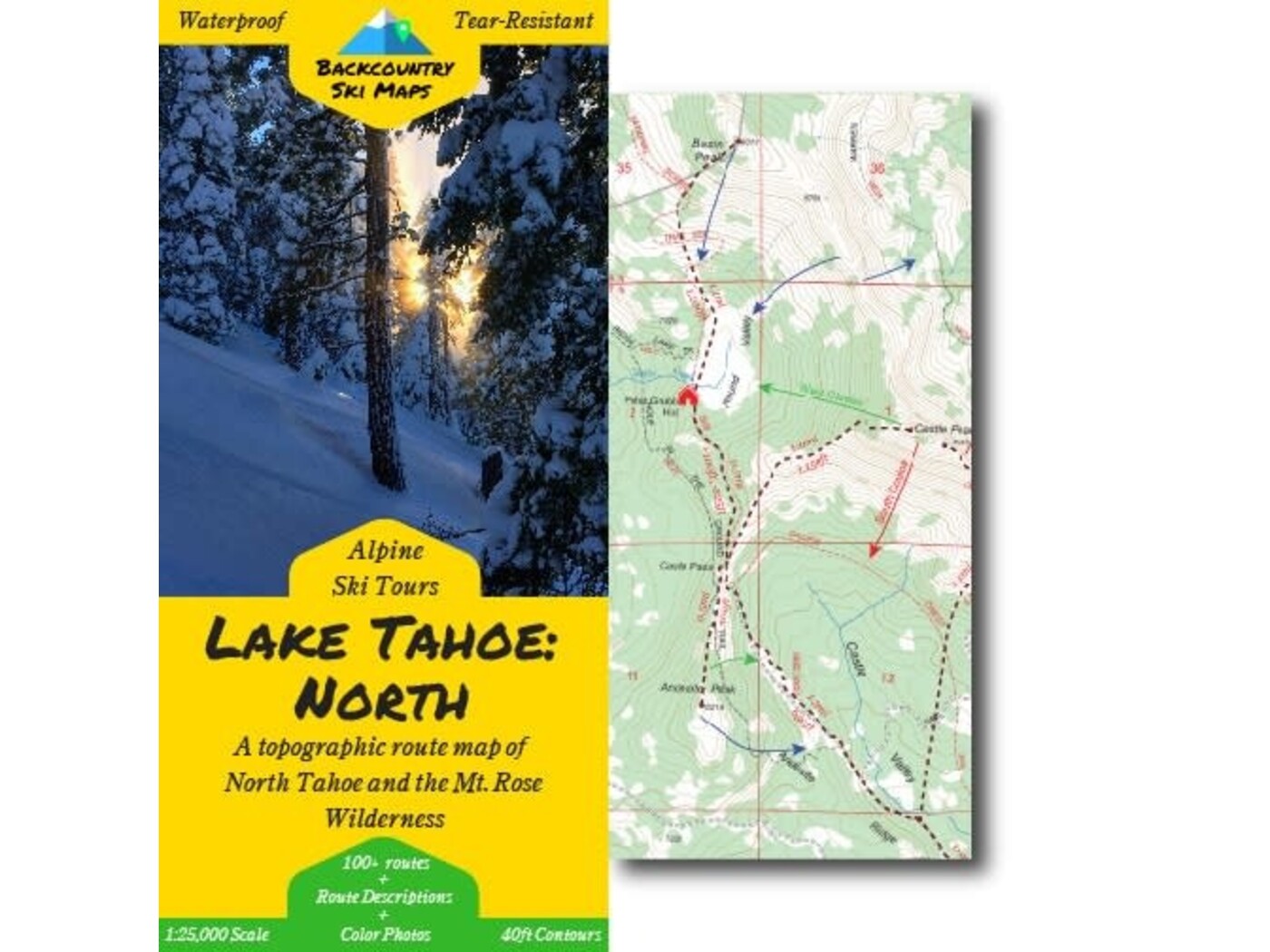 BackCountry Ski Maps Lake Tahoe North | The BackCountry in Truckee ...