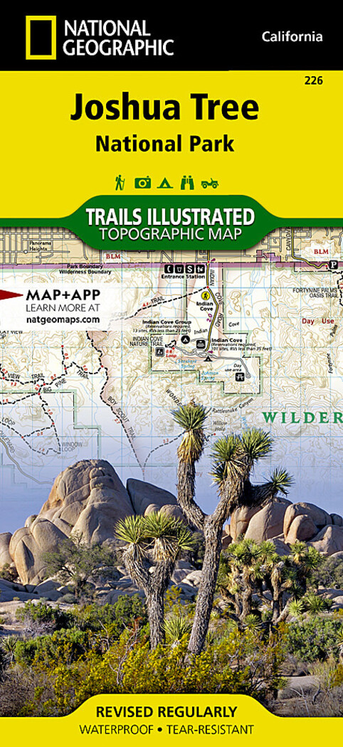 National Geographic Joshua Tree National Park Map #226 - The BackCountry