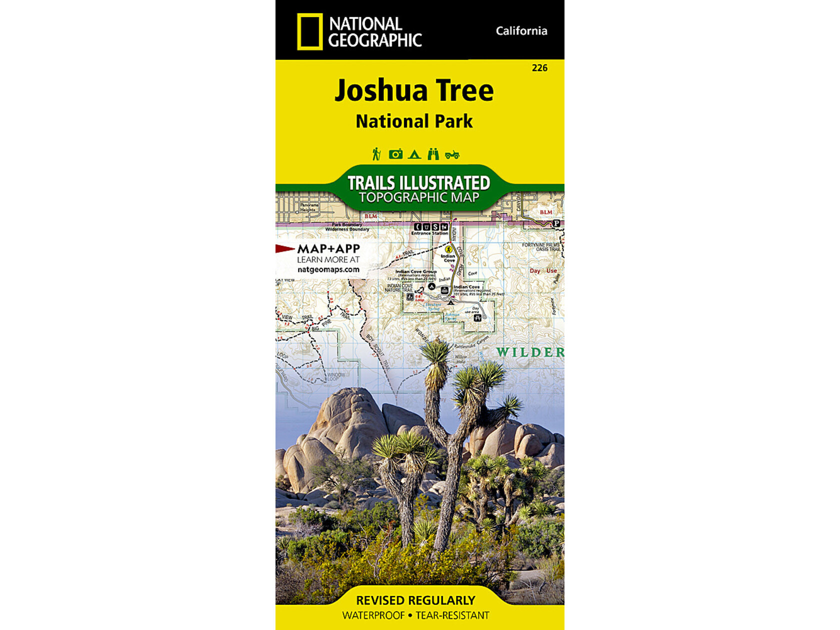 National Geographic Joshua Tree National Park Map #226 - The BackCountry