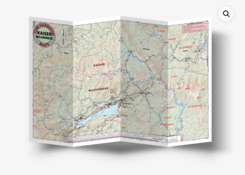 Kaiser Wilderness trail Map | The BackCountry in Truckee, CA - The ...