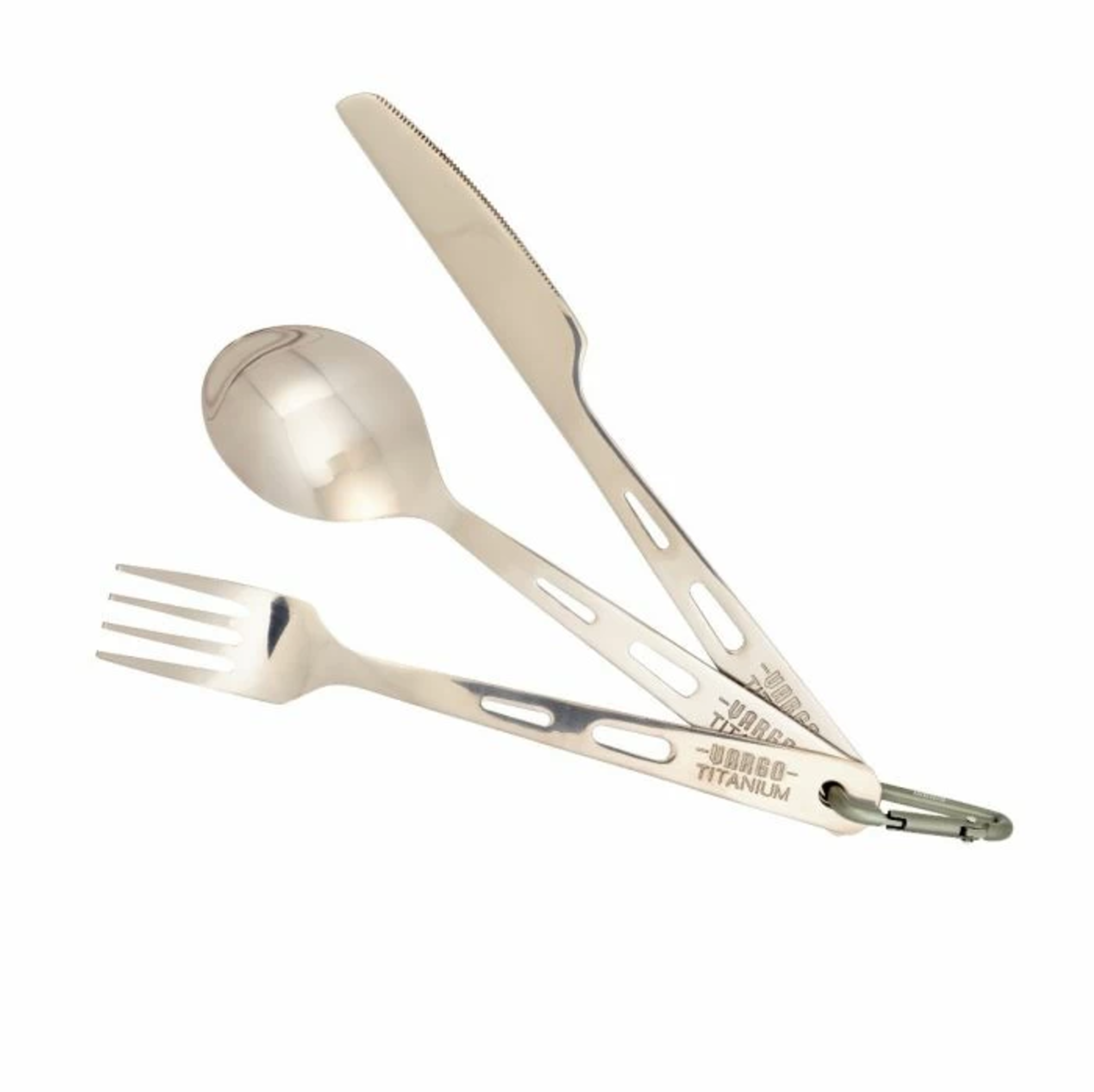 Vargo Titanium Spoon/Fork/Knife Set | The BackCountry in Truckee, CA ...