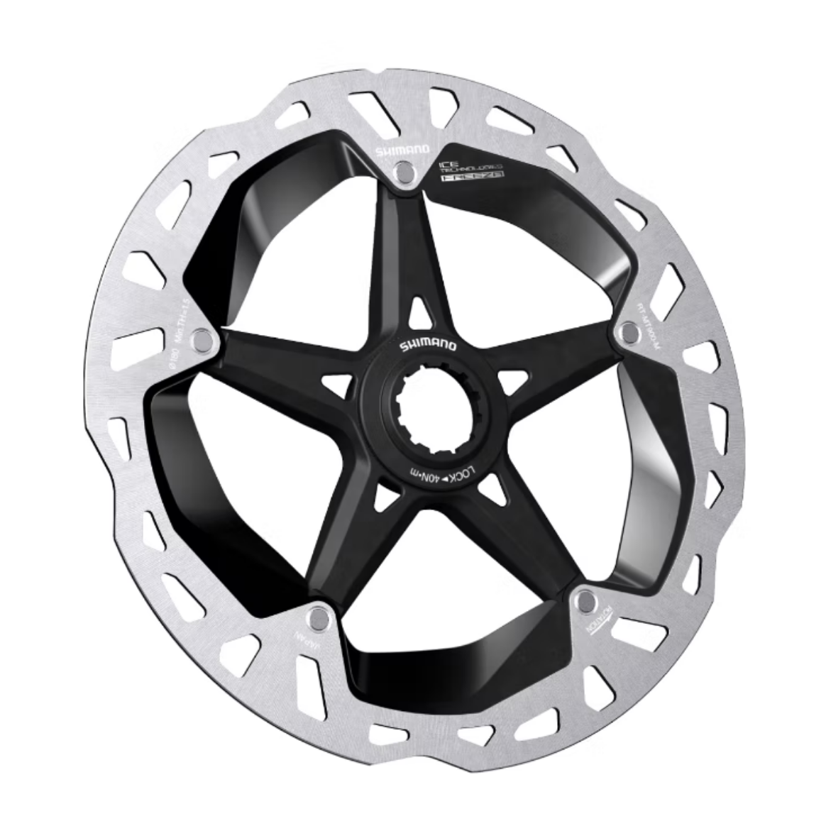 Shimano XTR MT900-M Disc Brake Rotor 180mm Center Lock Silver/Black ...
