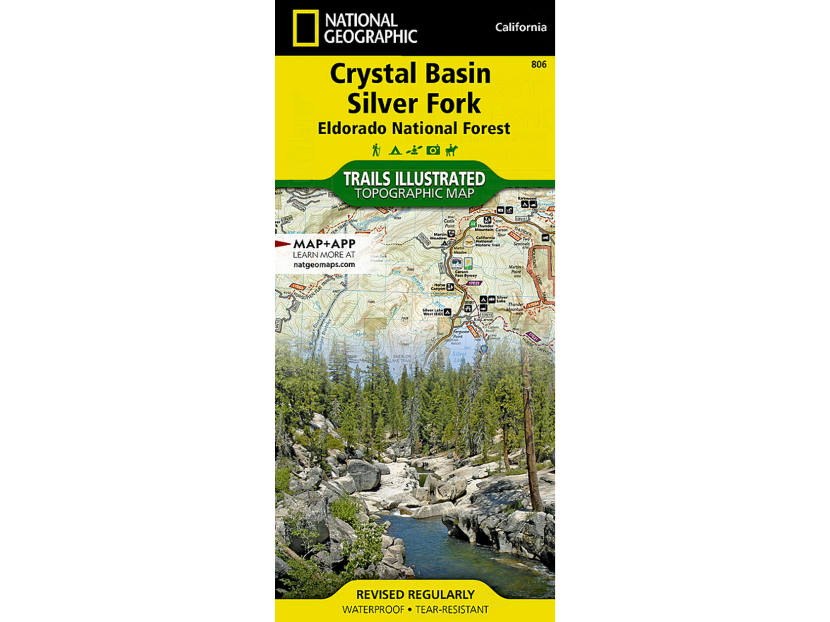 National Geographic Shaver Lake Map #810 | The BackCountry in Truckee ...