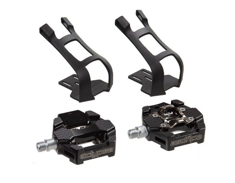 Eclypse, HD Dual Trainer Sport, Exercise bike pedal, SPD/ Toe clips ...