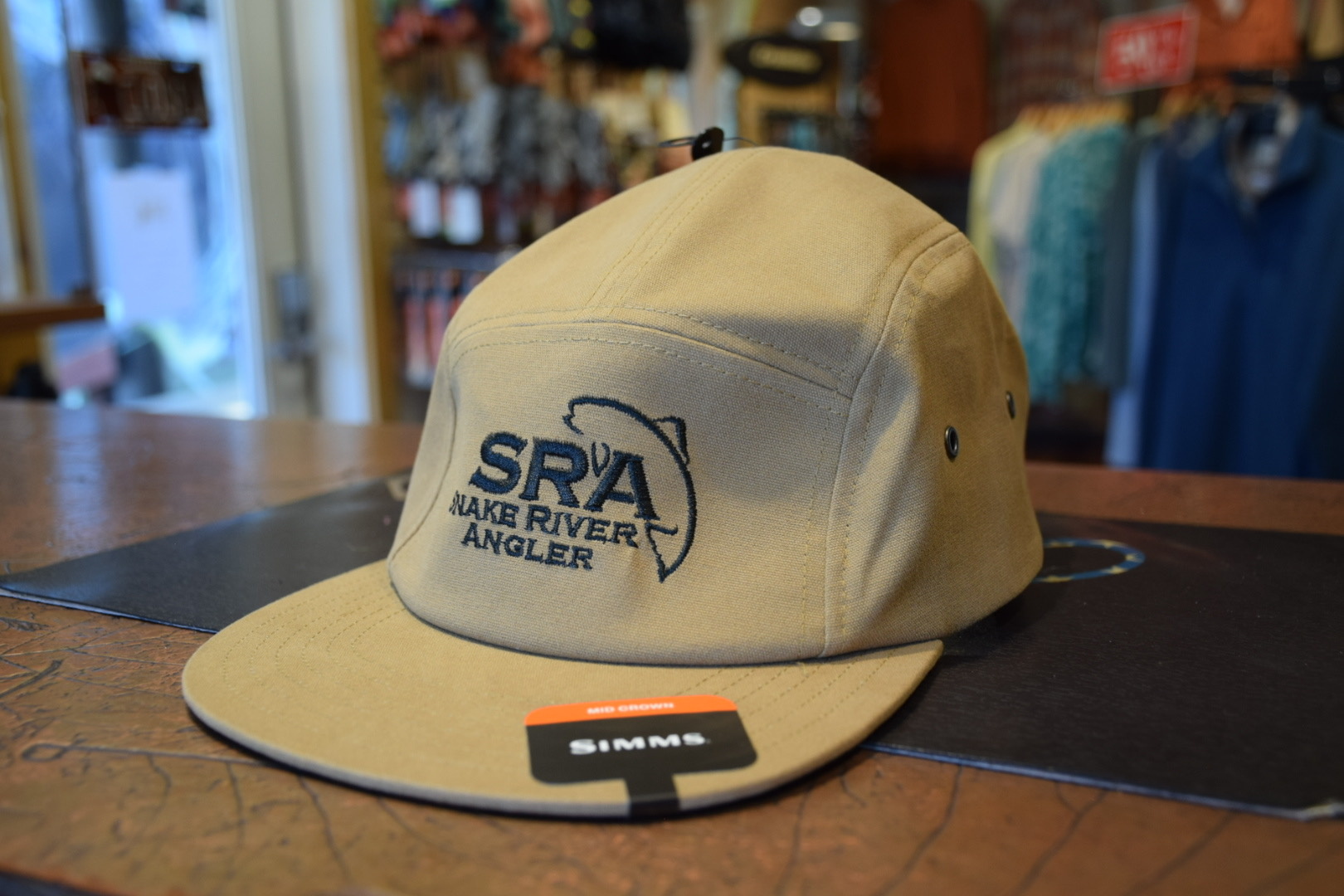 Simms Camper Hat Logo Camel - Snake River Angler