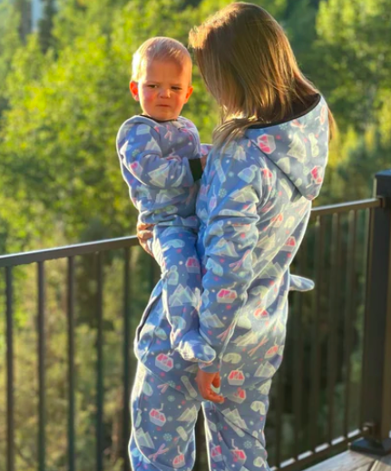Jack + Sage Kings Queens of Apres Fleece Onesie - Skipper & Scout