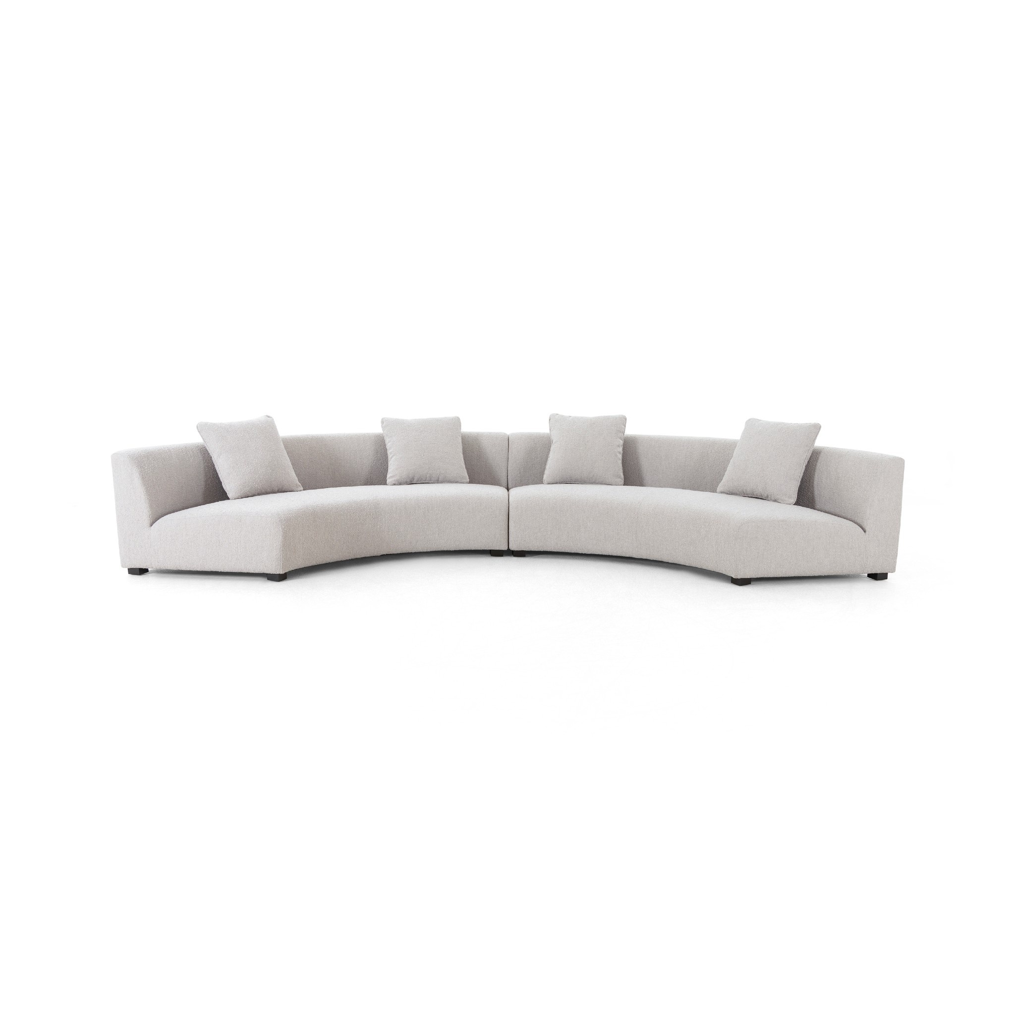 Liam 2Pc Sectional-Knoll Sand - Direct Furniture Modern Home