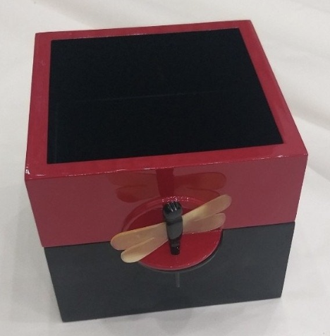 Lacquer Box - Dragonfly - Needlepoint Studio of Sarasota