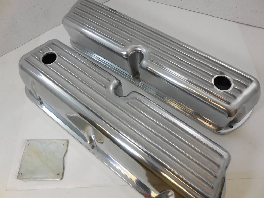 Affordable Street Rods SBF Valve Covers - Tall with Holes - Finned ...