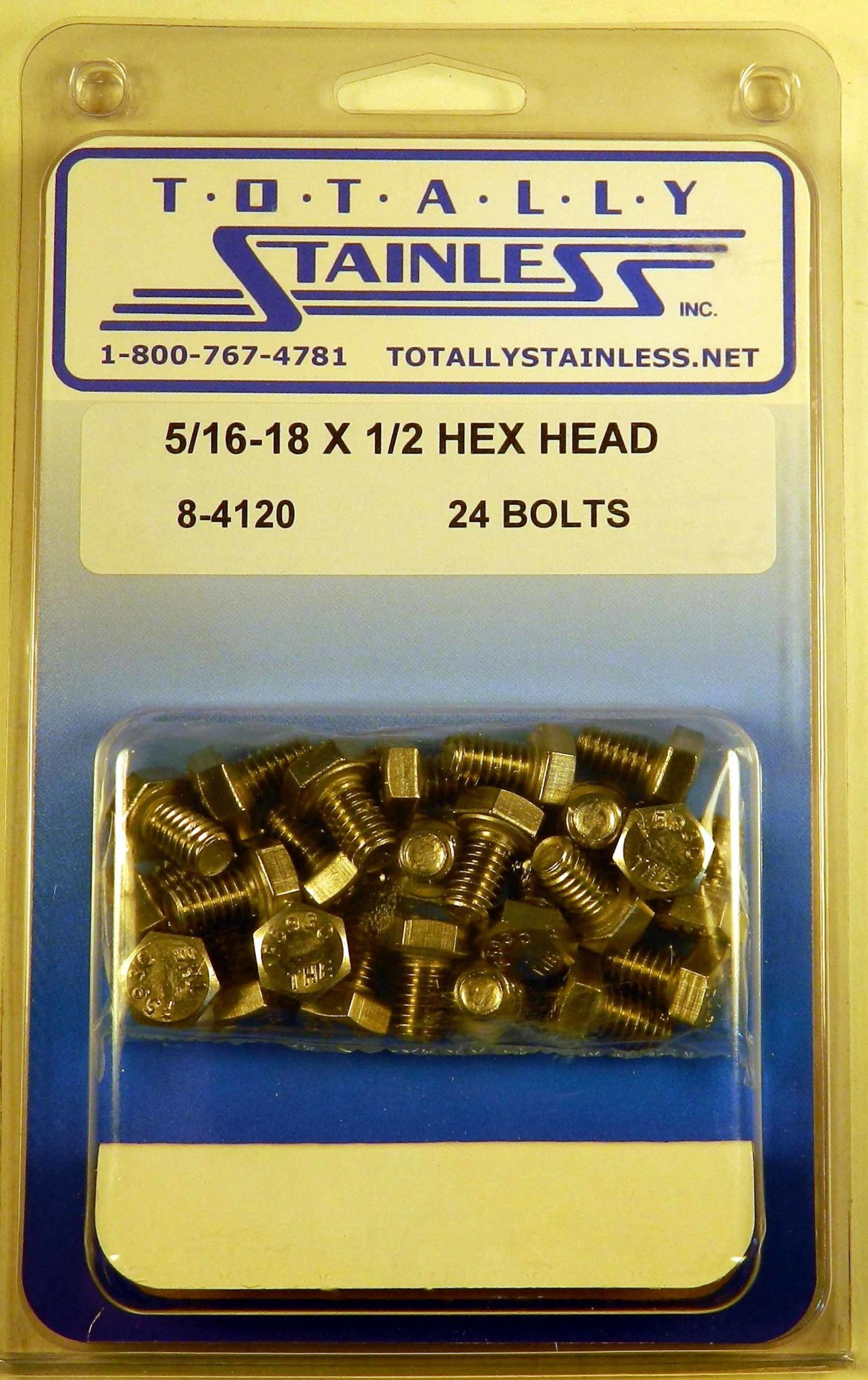 5 16 18 X 1 2 Stainless Hex Head Bolts Affordable Street Rods