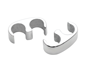 Floating Clips - 2-Wire - Polished - 69602 - Affordable Street Rods