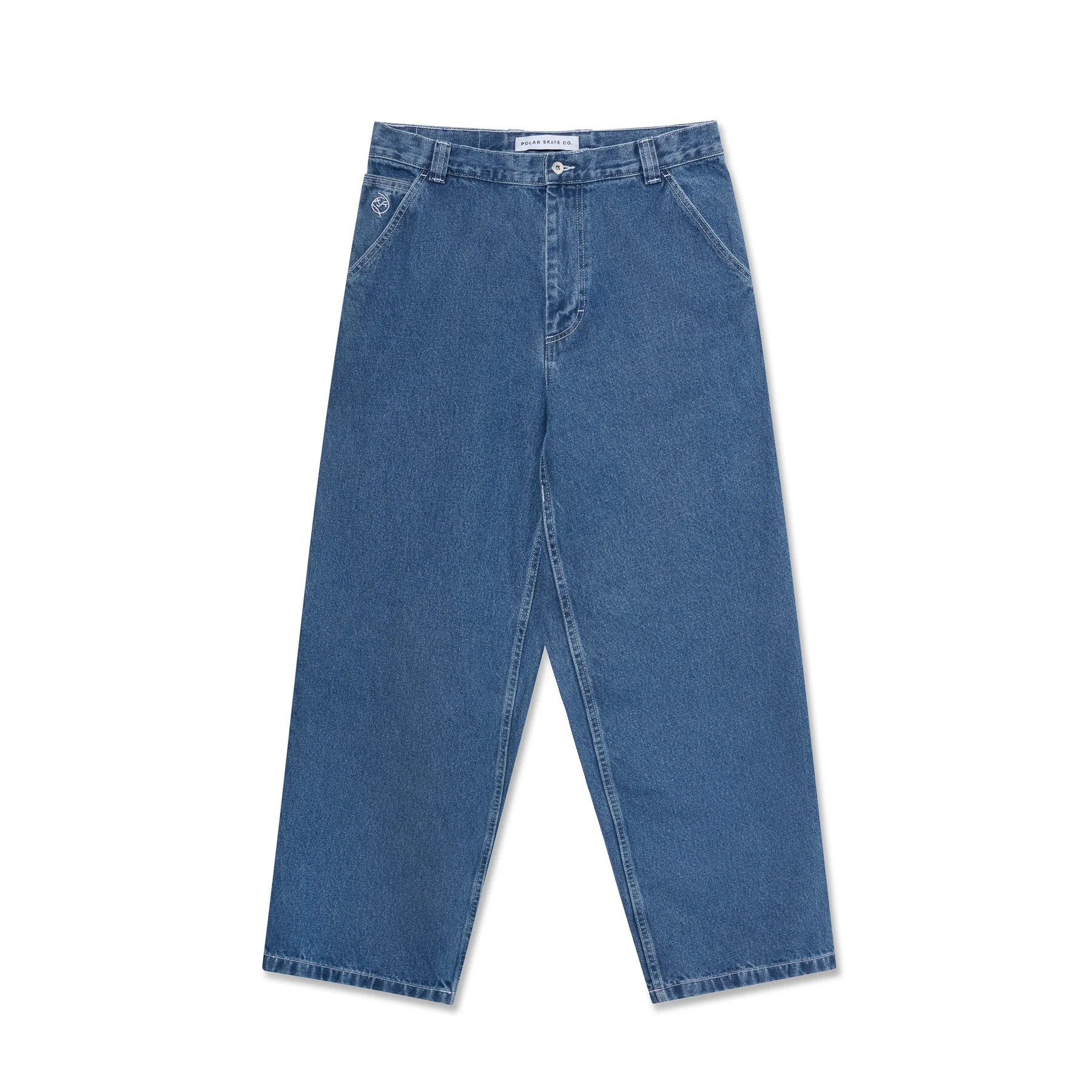 POLAR BIG BOY DENIM WORK PANTS WASHED BLUE - The Garden POLAR BIG BOY DENIM WORK PANTS WASHED BLUE - The Garden