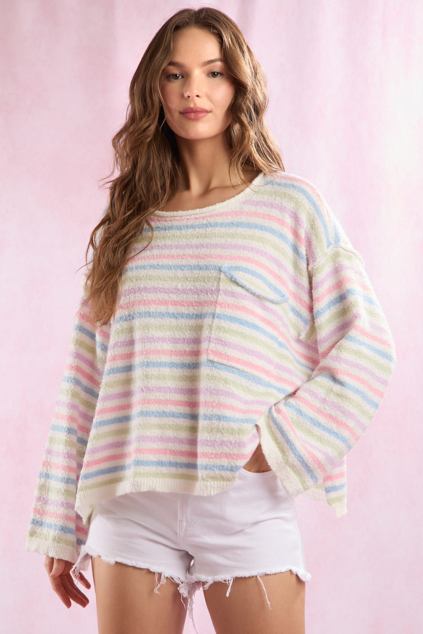 Jasmine Multi Striped Sweater - Gracious Me!
