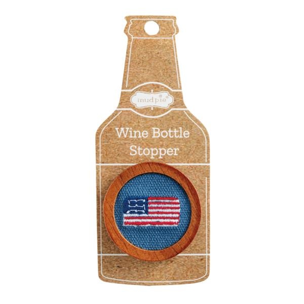 Flag Embroidered Bottle Stopper - Gracious Me!