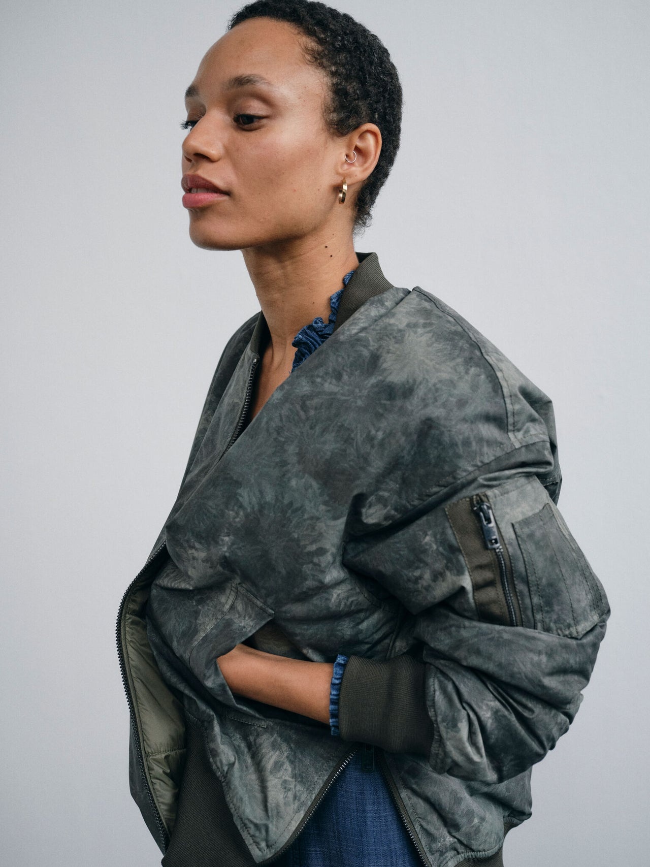 175540 Ruby Print Bomber Jacket - Margot & Co