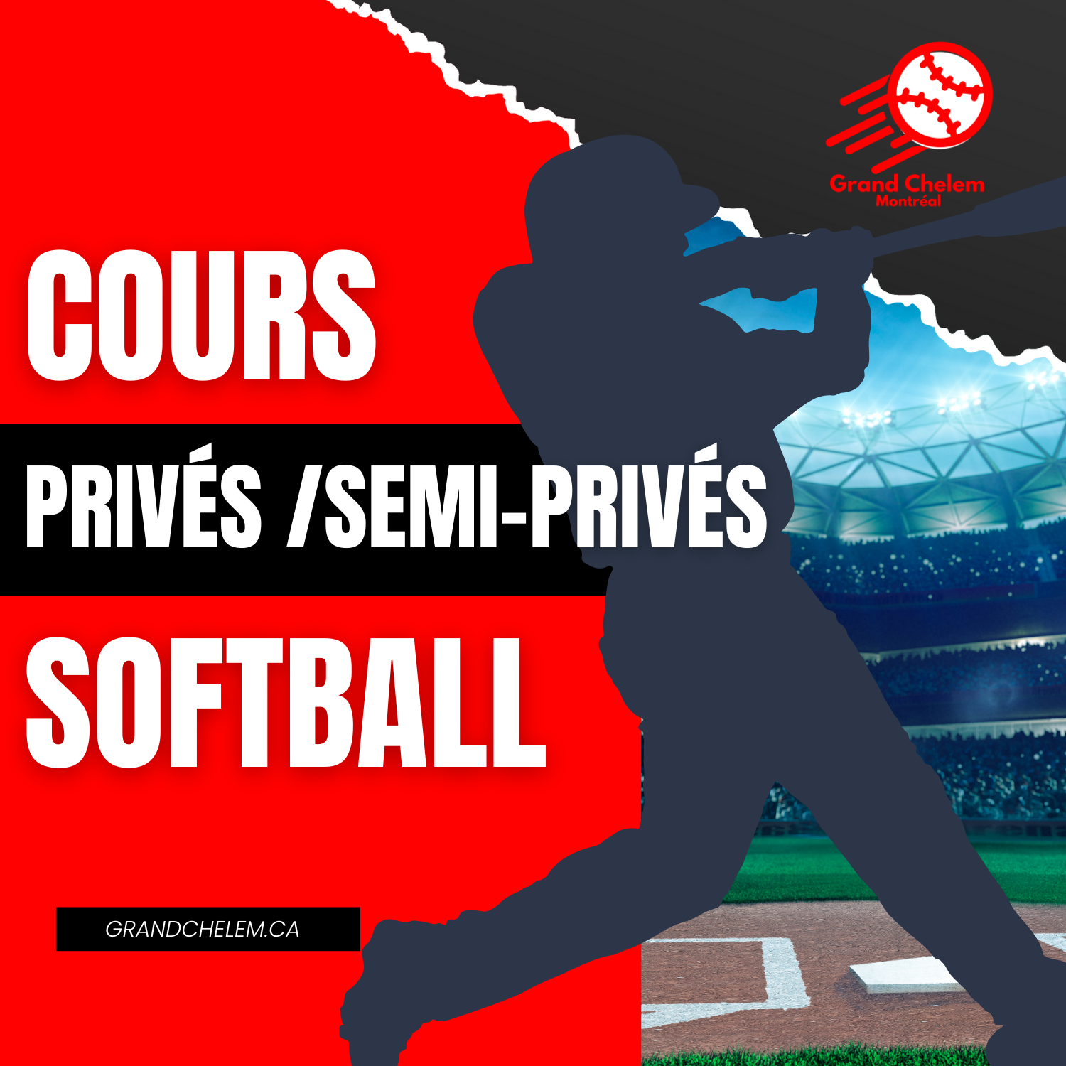 Semi-Private Softball Lessons in Montreal - Grand Chelem baseball ...