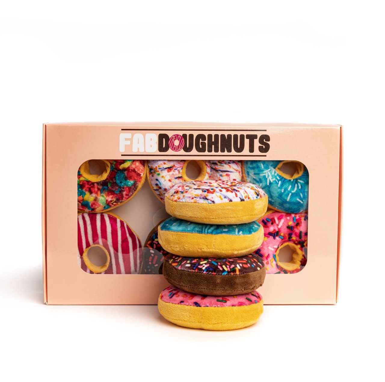 FAB DOG Box of 6 Doughnuts Toy - The Fish & Bone