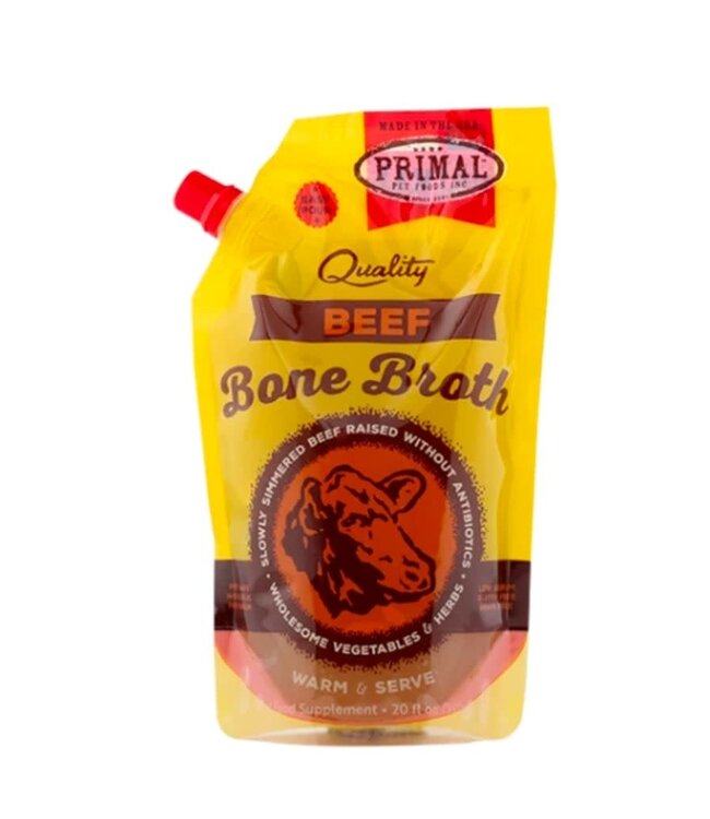 PRIMAL Bone Broth Beef 20oz - The Fish & Bone