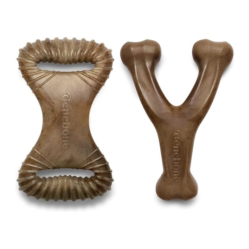 BENEBONE Medium Bacon 2 Pack Wishbone & Dental - The Fish & Bone