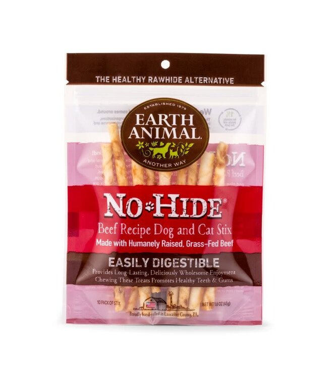 EARTH ANIMAL No-Hide Stix Beef Single - The Fish & Bone