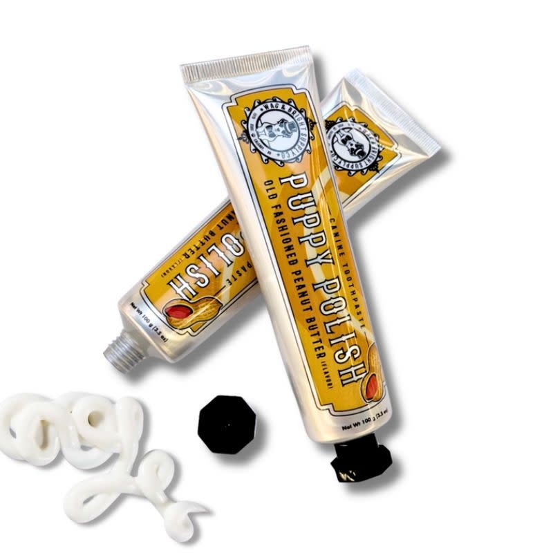 WAG & BRIGHT Puppy Polish Toothpaste Peanut Butter - The Fish & Bone