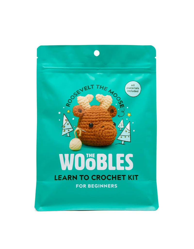 The Woobles - Roosevelt the Moose Crochet Kit - Perch