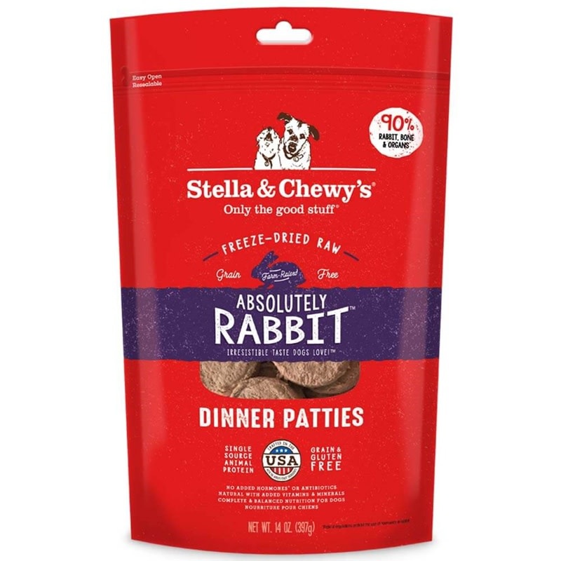 Stella & Chewy's Absolutely Rabbit Freeze-Dried Raw Dinner Patties ...