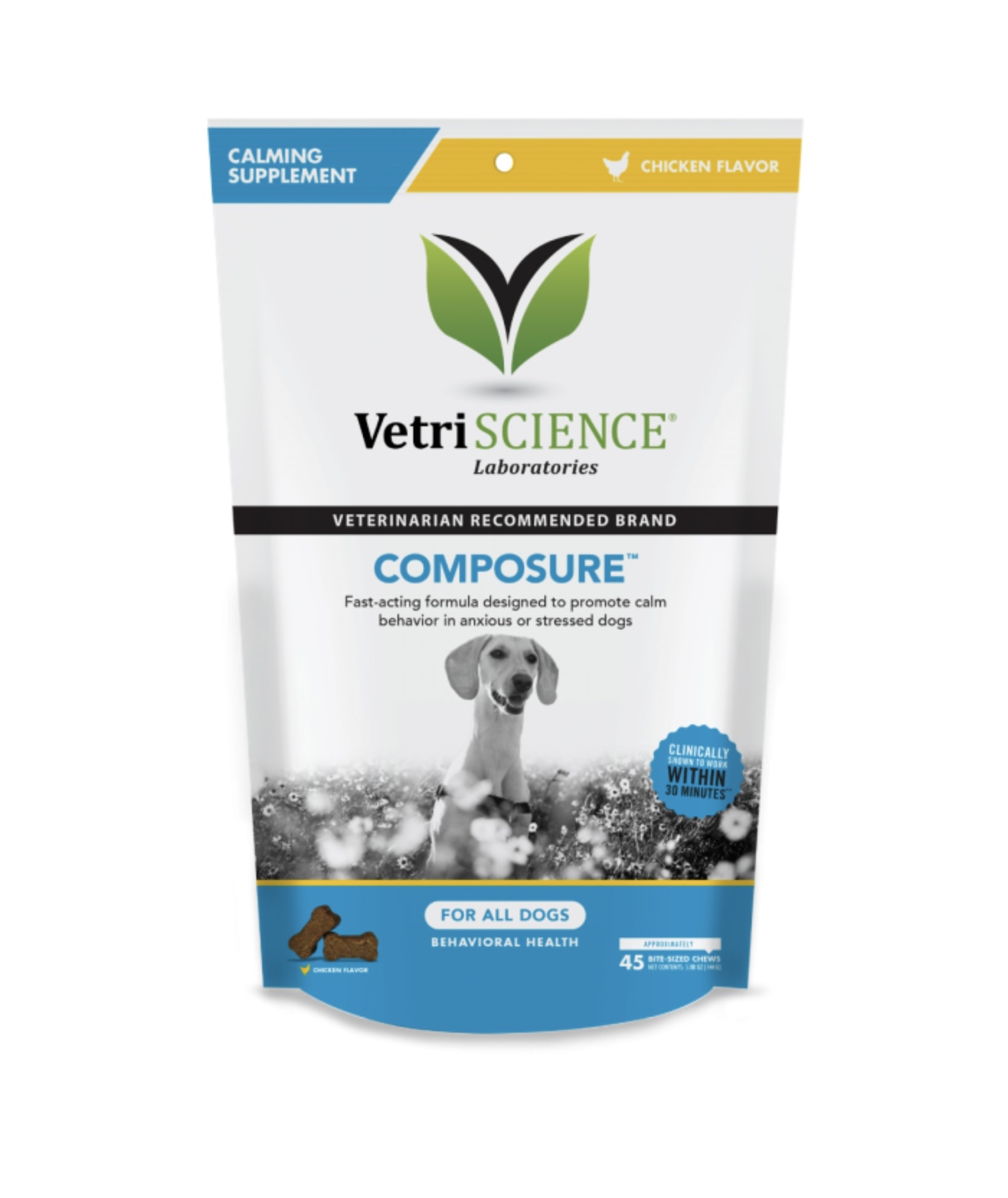 VetriScience Vetri Science Dog Composure Chicken 45 Ct - The PawStand®