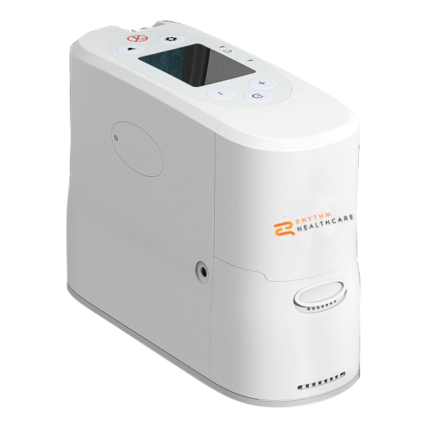 Rhythm Healthcare P2 Portable Oxygen Concentrator With Bag Battery Accessibility Medical