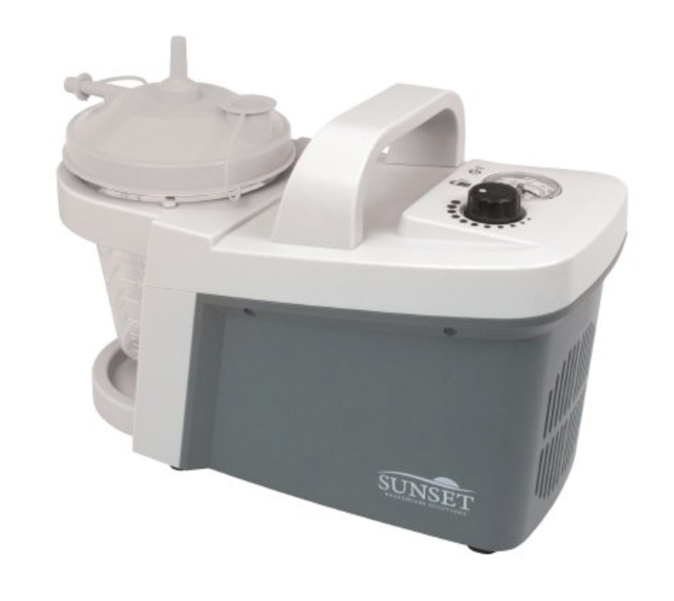 Portable Suction Machine with DC and AC Power Adapters - 800CC canister ...