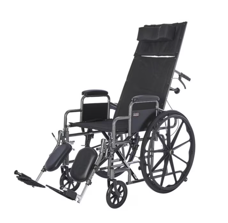 Deluxe Reclining Desk Arm Wheelchair - Accessibility Medical Equipment