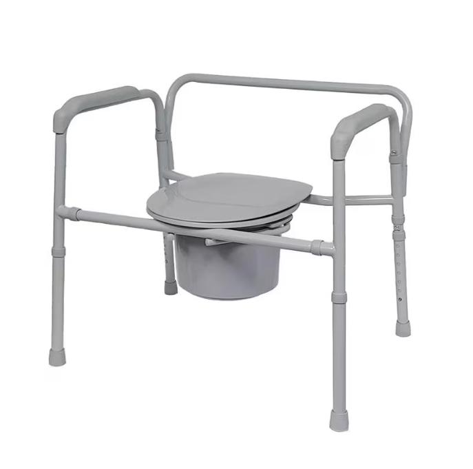 Bariatric Folding Steel Elongated Commode - Accessibility Medical ...