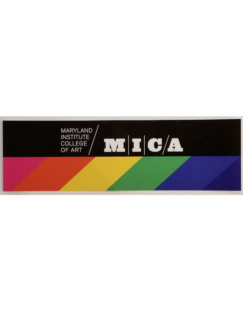 MICA Rainbow & Black Bumper Sticker - MICA Store