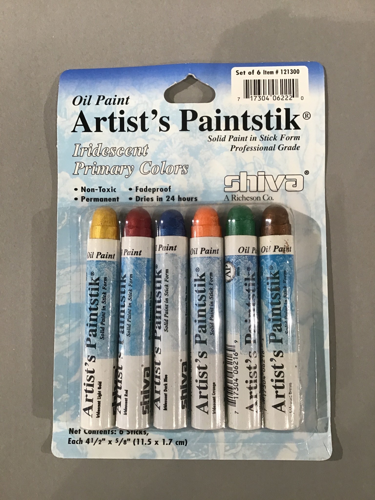 Jack Richeson Paintstik Sets - Shiva: Iridescent Primary Colors - MICA ...