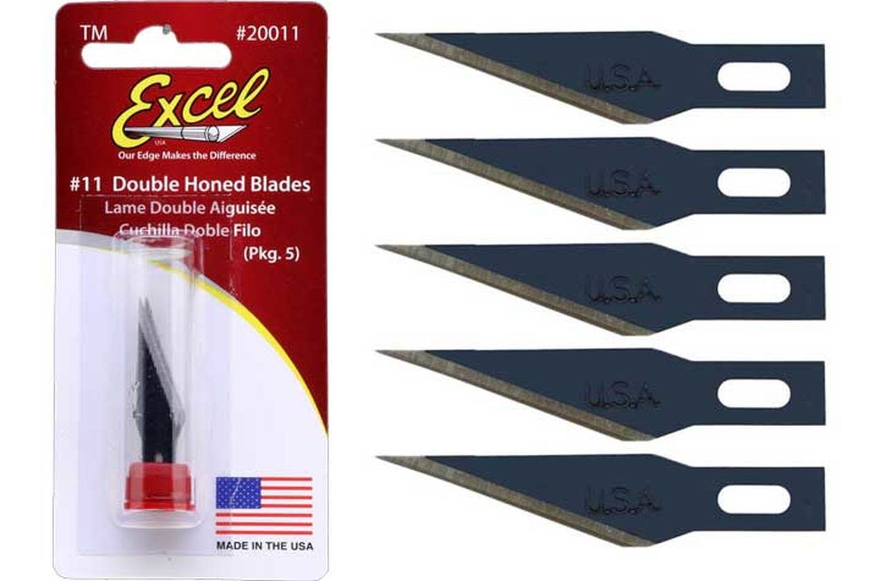 Excel Honed Blade #11 Double - 5 Pcs. - MICA Store