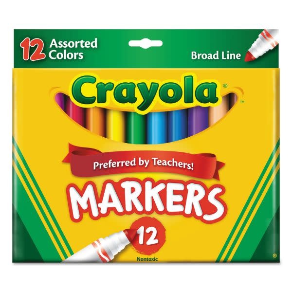 Crayola Marker Sets, 12-Color Set - MICA Store