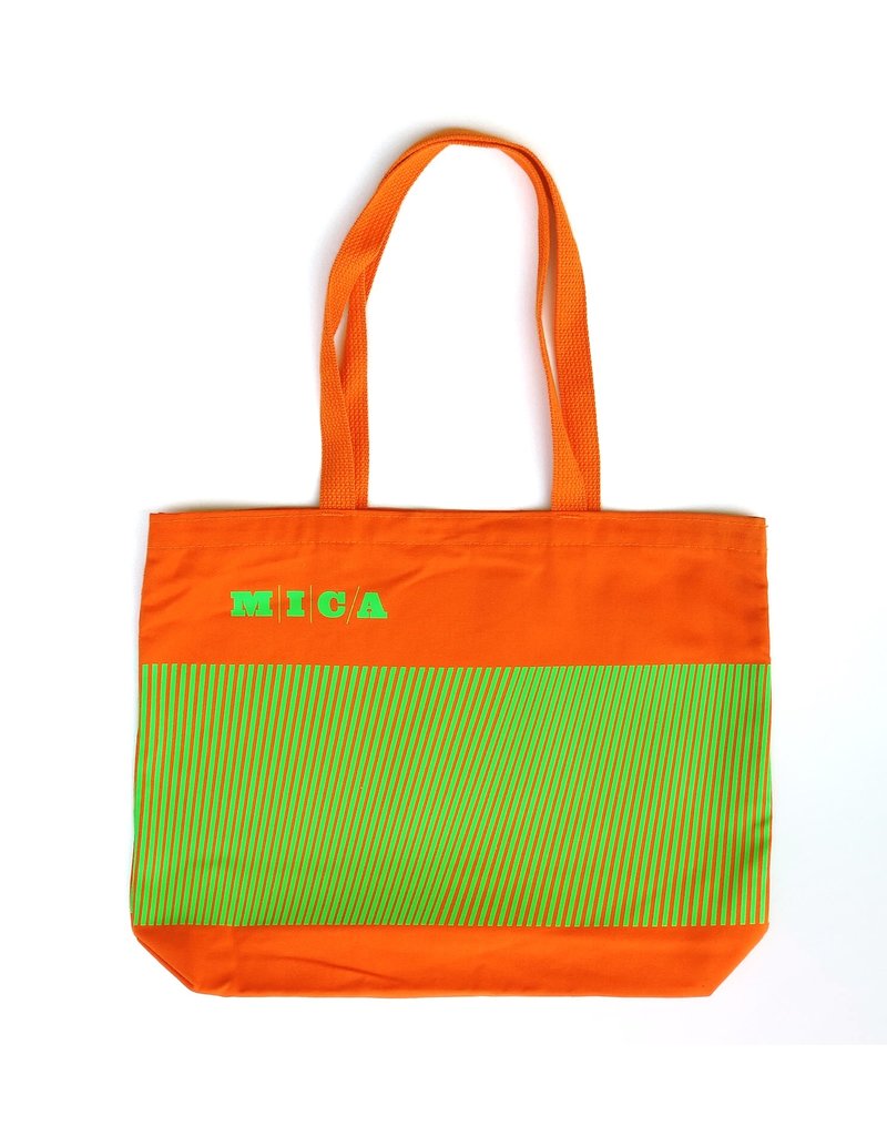 MICA Tote Bag w/ Stripe Design - MICA Store