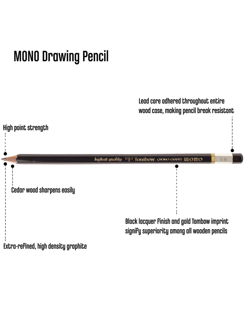 Tombow Mono Drawing Pencil 6B - MICA Store