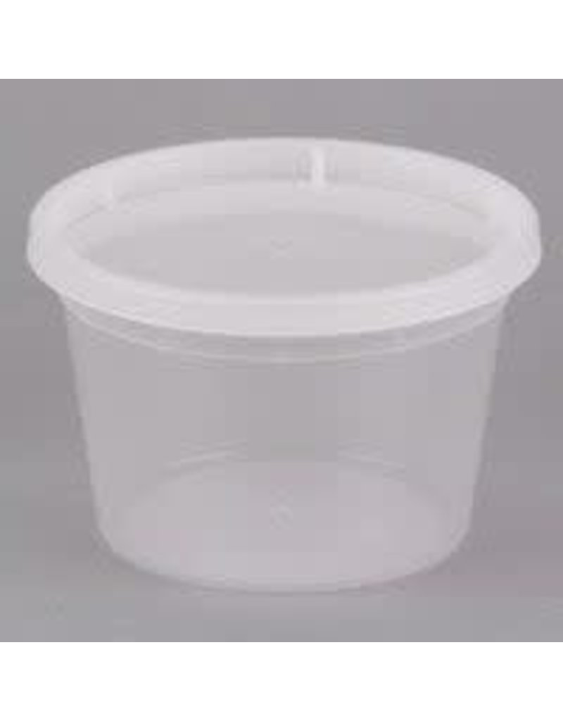 Translucent Plastic Container and Lid 16oz - MICA Store