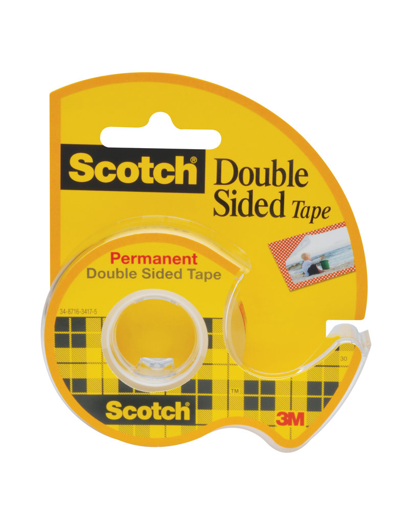 Scotch Double Sided Tape, 1/2" x 250" Dispenser Roll - MICA Store