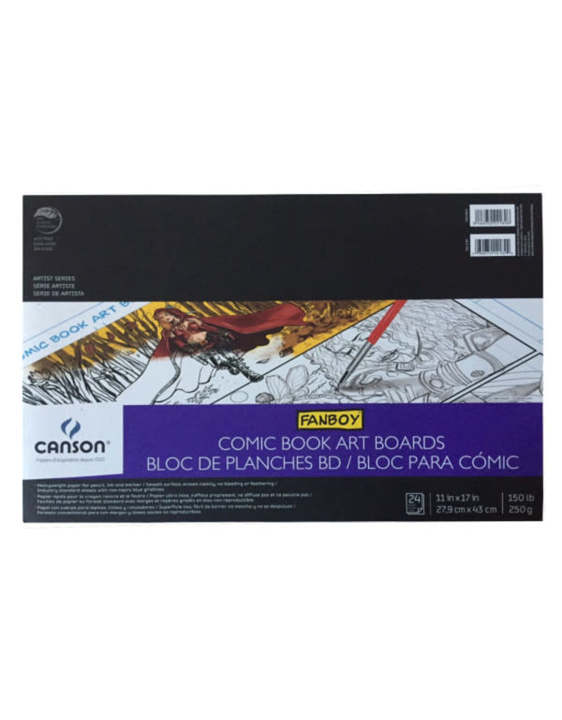 Comic Book Art Boards, 11" x 17" - 24 Sheet Pack - MICA Store