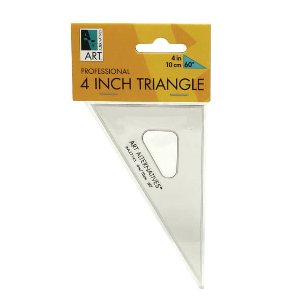 Acrylic Triangles, 4" - 60 - with Inking Edges - MICA Store