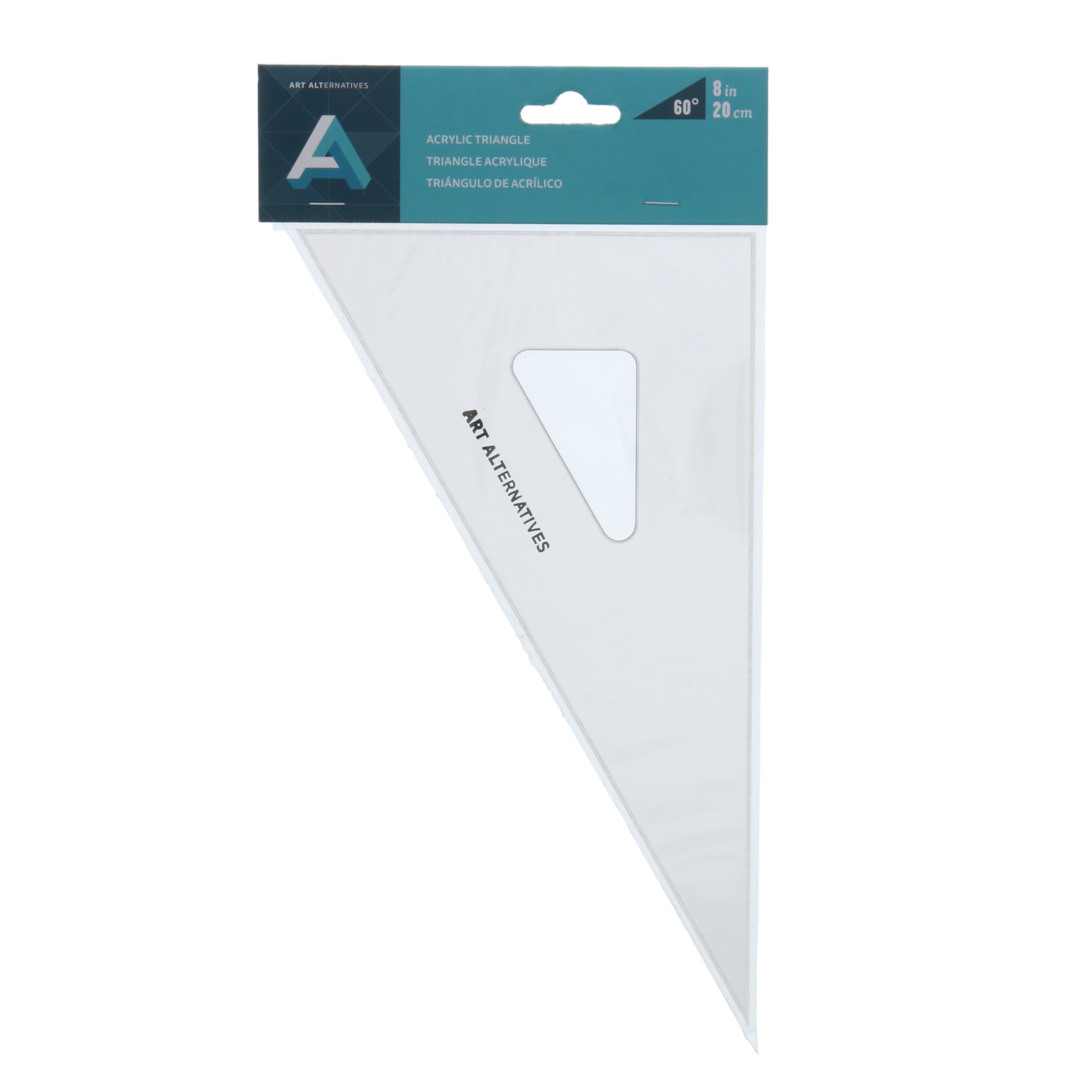 Acrylic Triangles, 8" - 60 - with Inking Edges - MICA Store